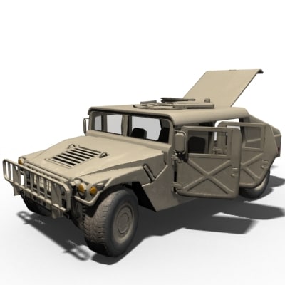 HMMWV (Humvee Militar) Normal Mapeado Modelo 3D - TurboSquid 296377