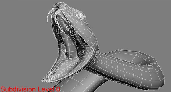 snake rattlesnake 3d model