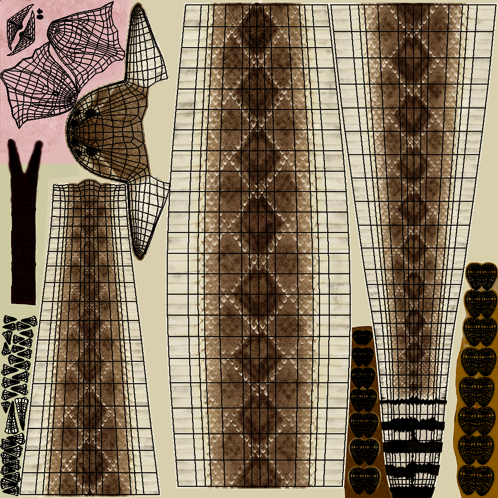 snake rattlesnake 3d model