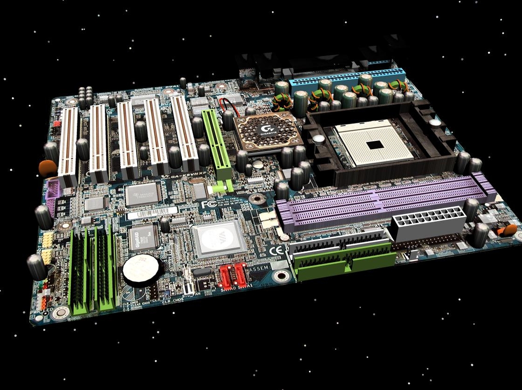 motherboard 3d model