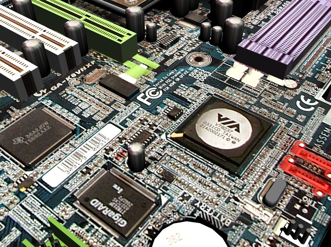 motherboard 3d model