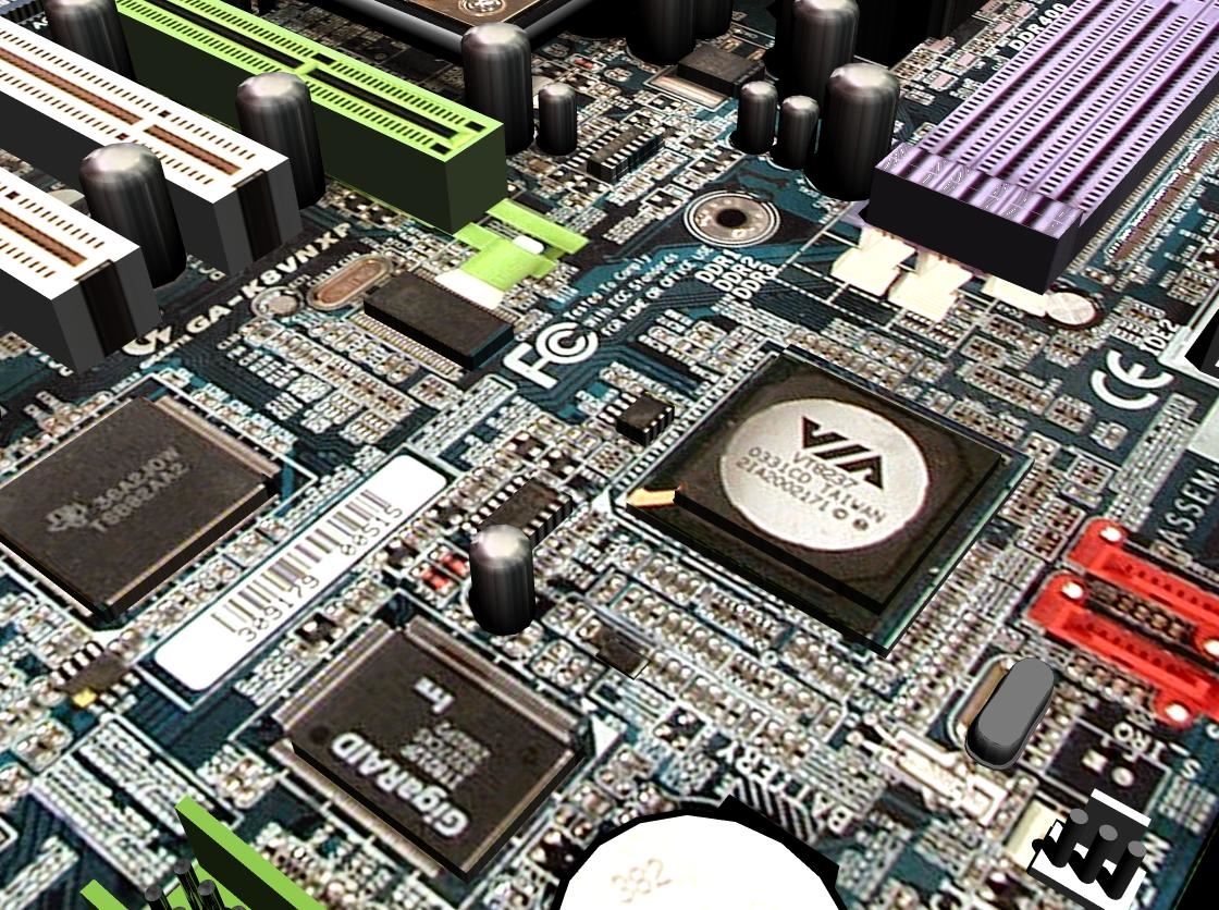 motherboard 3d model