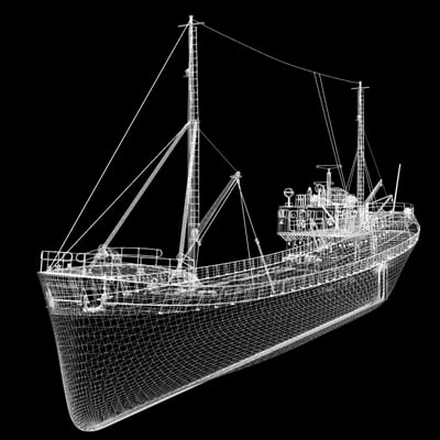 resolution fishing boat obj