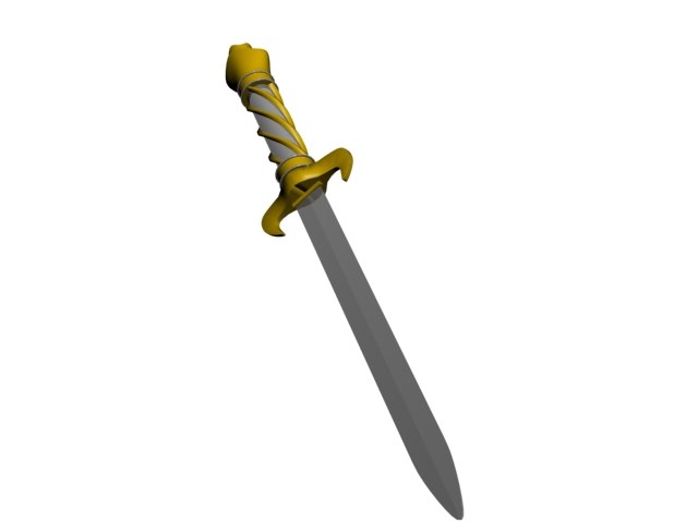 3d dagger blade model