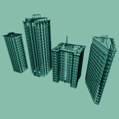 3ds max vintage buildings