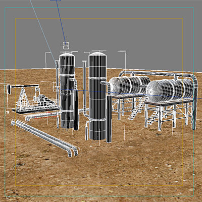 oilfield equipment 3d 3ds