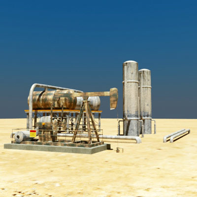 oilfield equipment 3d 3ds