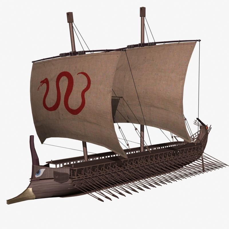 3ds max greek trireme