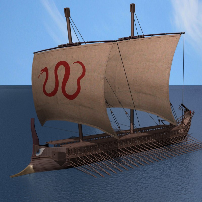 3ds max greek trireme