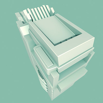 photocopy machine 3d model