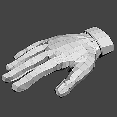 3d gloves hands model