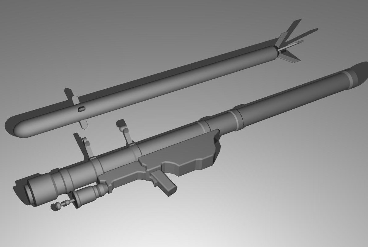 3d model missile launcher