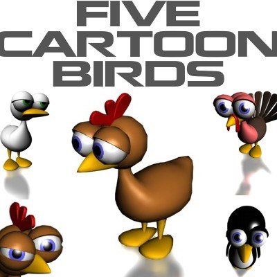 maya 5 birds cartoon