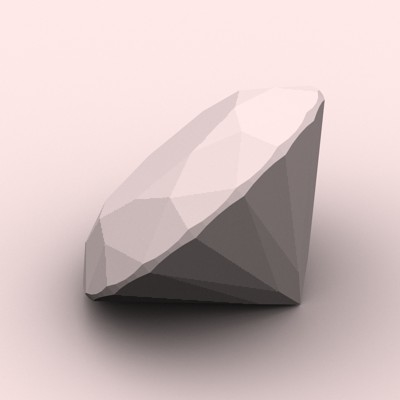 cut diamond 3d model
