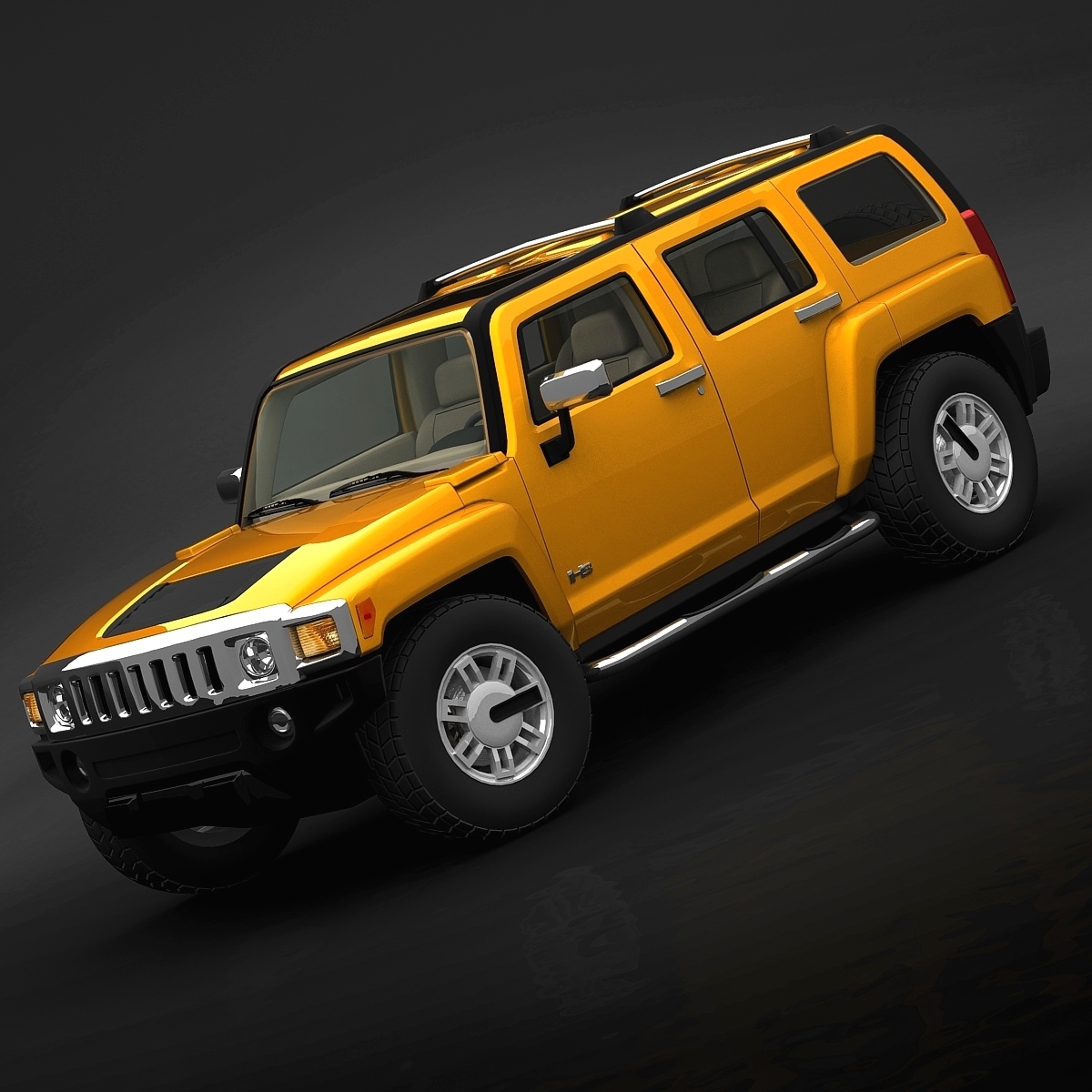 3dsmax hummer h3 cars