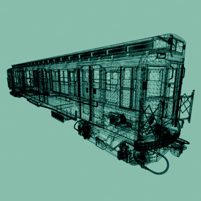 3d subway train car model