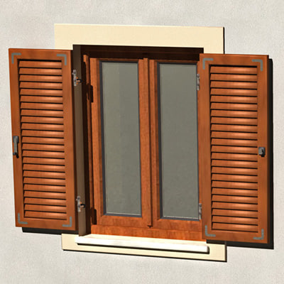 3d window door model