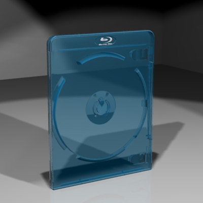 3d model blu-ray disc case
