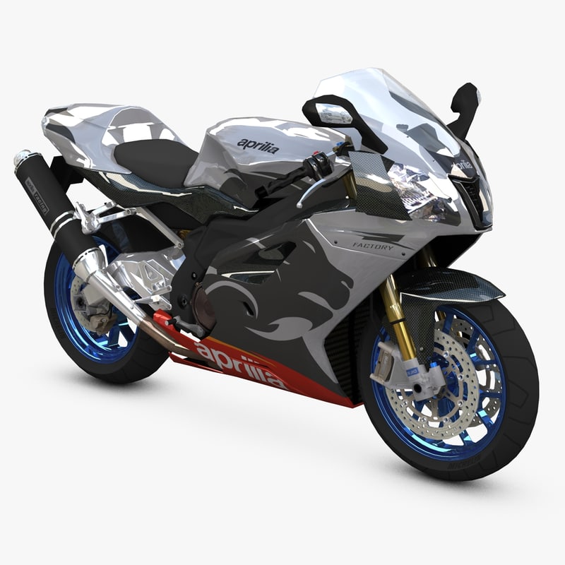 sport bike aprilia 3d model