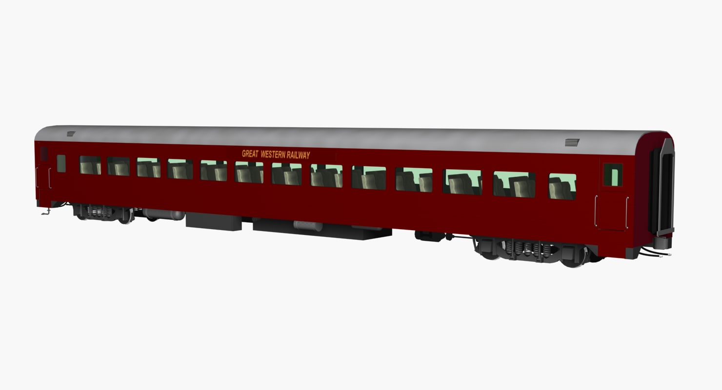 pullman train 3d model