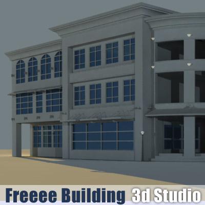 free building office 3d model