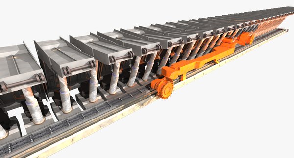 longwall miners 3d model