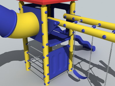 3d model small playground set