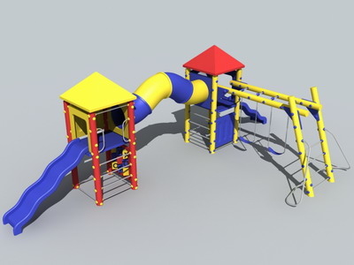 3d model small playground set