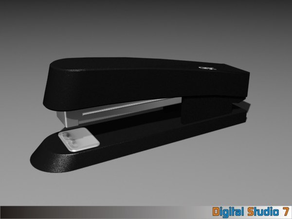 3d model stapler workplace