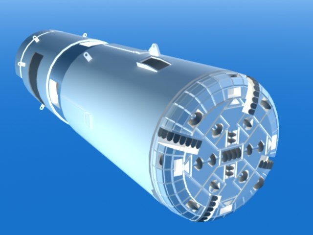 tunnel boring machines 3d model