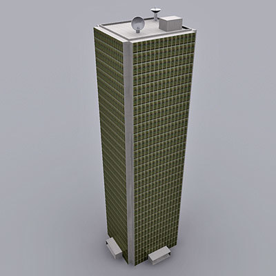 3d skyscrapers buildings model