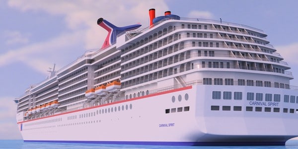 look carnival cruise ship 3d model