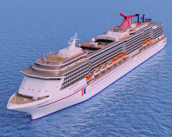 look carnival cruise ship 3d model