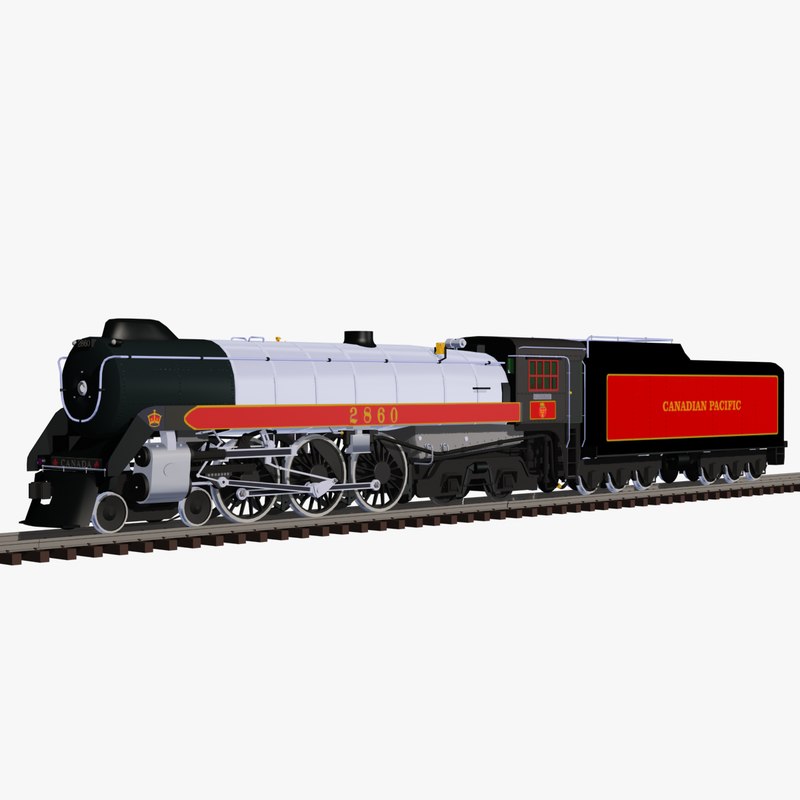 3d hudson locomotive train model