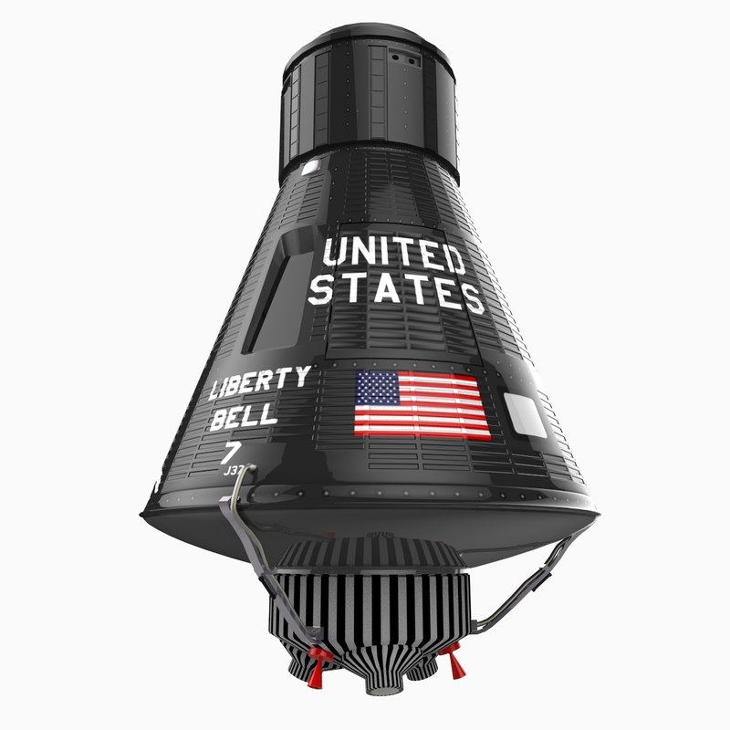 nasa mercury 4 capsule 3d model