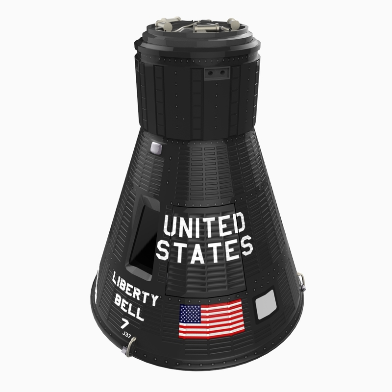 nasa mercury 4 capsule 3d model