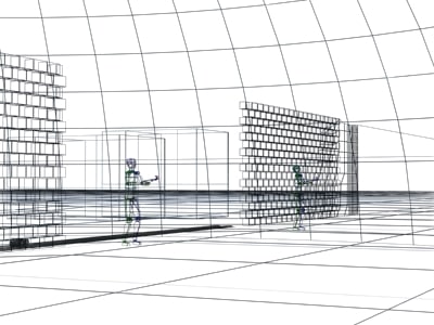 wall explosion 3d model