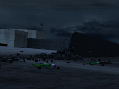 wall explosion 3d model