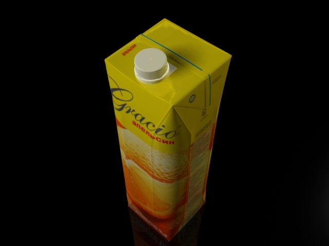 3d pack juice model