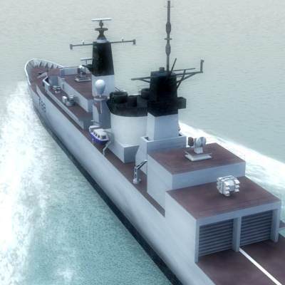 royal navy type22 3d model