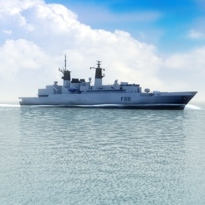 royal navy type22 3d model