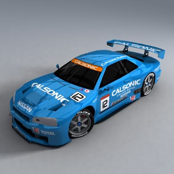 3d nissan skyline gtr calsonic