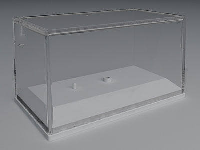 3d vehicle display case platform model