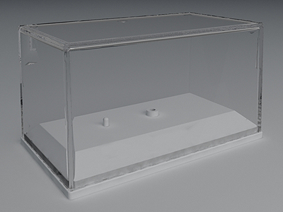 3d vehicle display case platform model