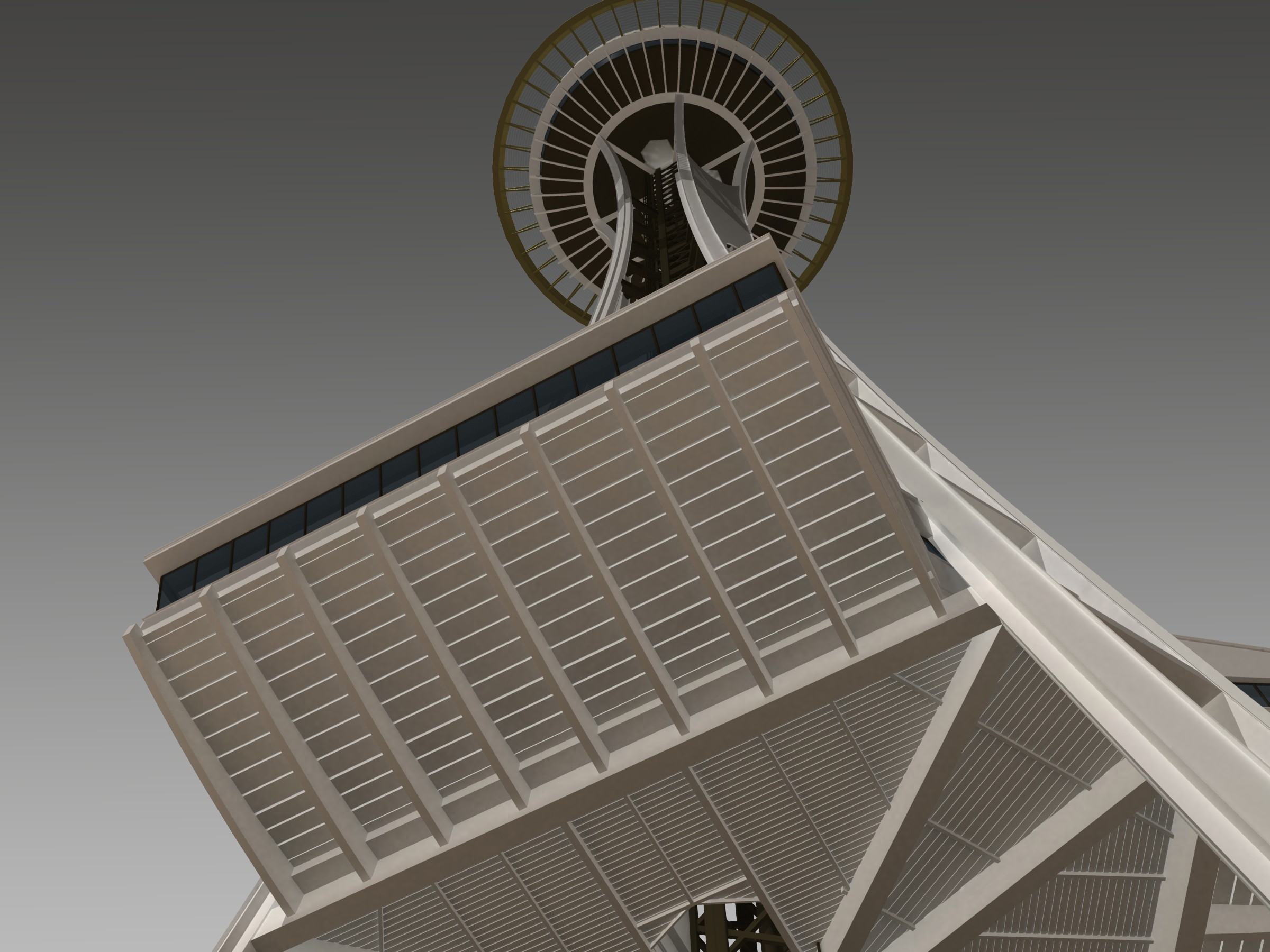 3d space needle landmark model