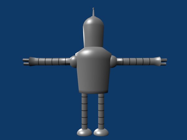 free bender futurama 3d model