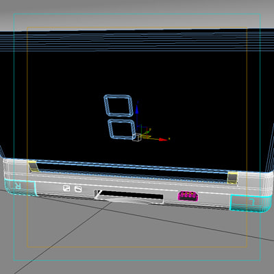 nintendo ds lite 3d model