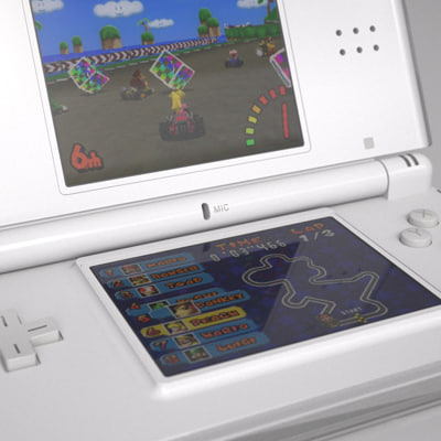 nintendo ds lite 3d model