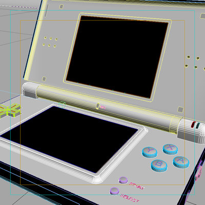 nintendo ds lite 3d model