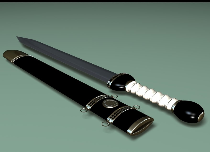 3d model of roman gladius sword